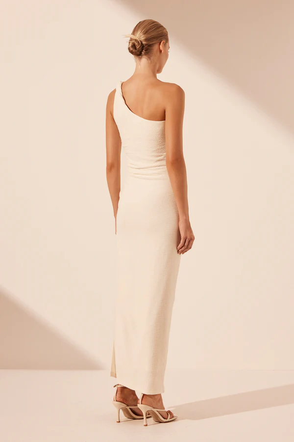 Beau Asymmetrical Twist Maxi Dress | Rice | Shona Joy | Harry&Gretel