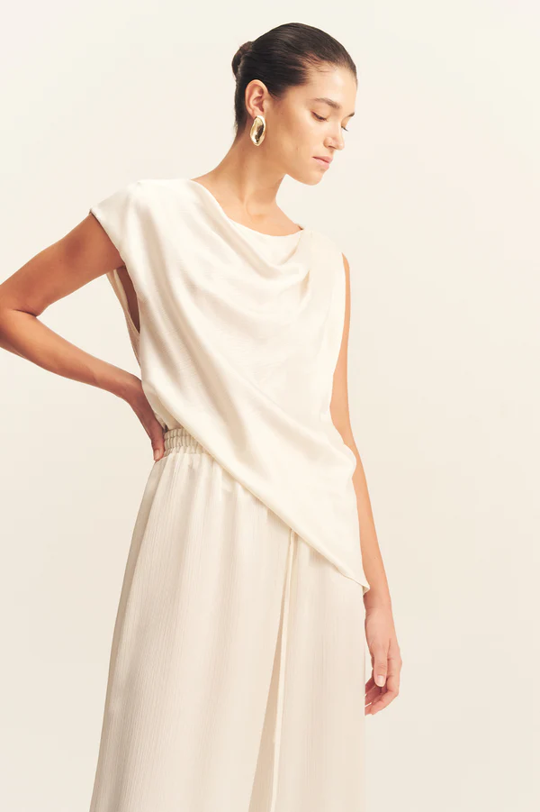Huxley Draped Top | Vanilla | Shona Joy | Harry&Gretel